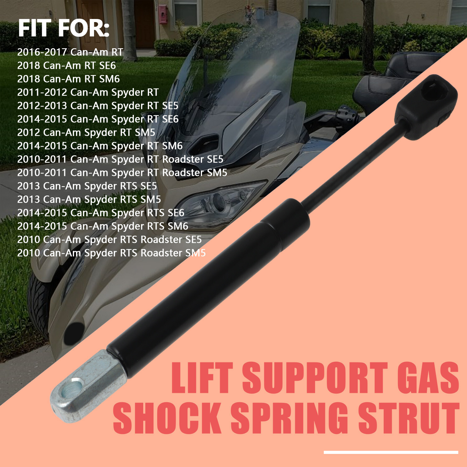 Lift Support Gas Shock Spring Strut Fit for 2010-2018 Can-Am RT Spyder ...