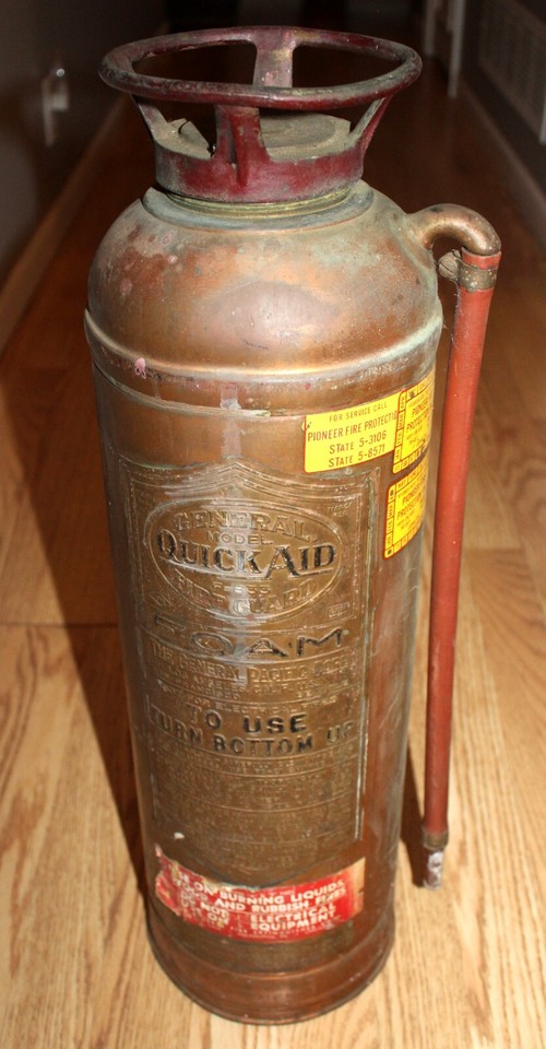 Antique GENERAL #F-833 "Quick Aid Fire Guard" Copper Brass Fire ...