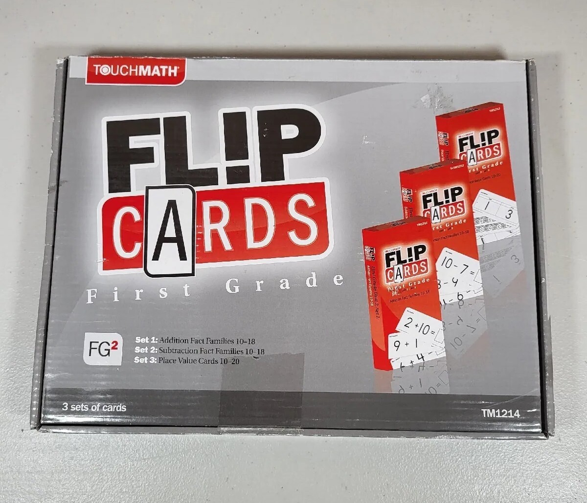 Touch Math Flip Cards First Grade Set Of 3 Flash Cards TM1214 | eBay