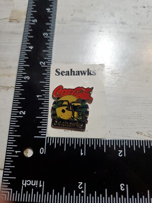 Seattle Seahawks NFL Coca-Cola pinback Football Helmet Pin ka | eBay