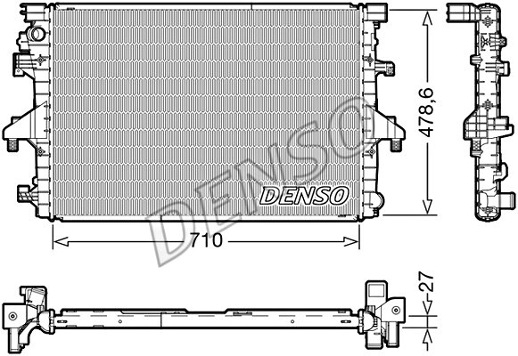 DENSO Radiator For VW Multivan T6 VI Transporter Caravelle T5 11-19 ...