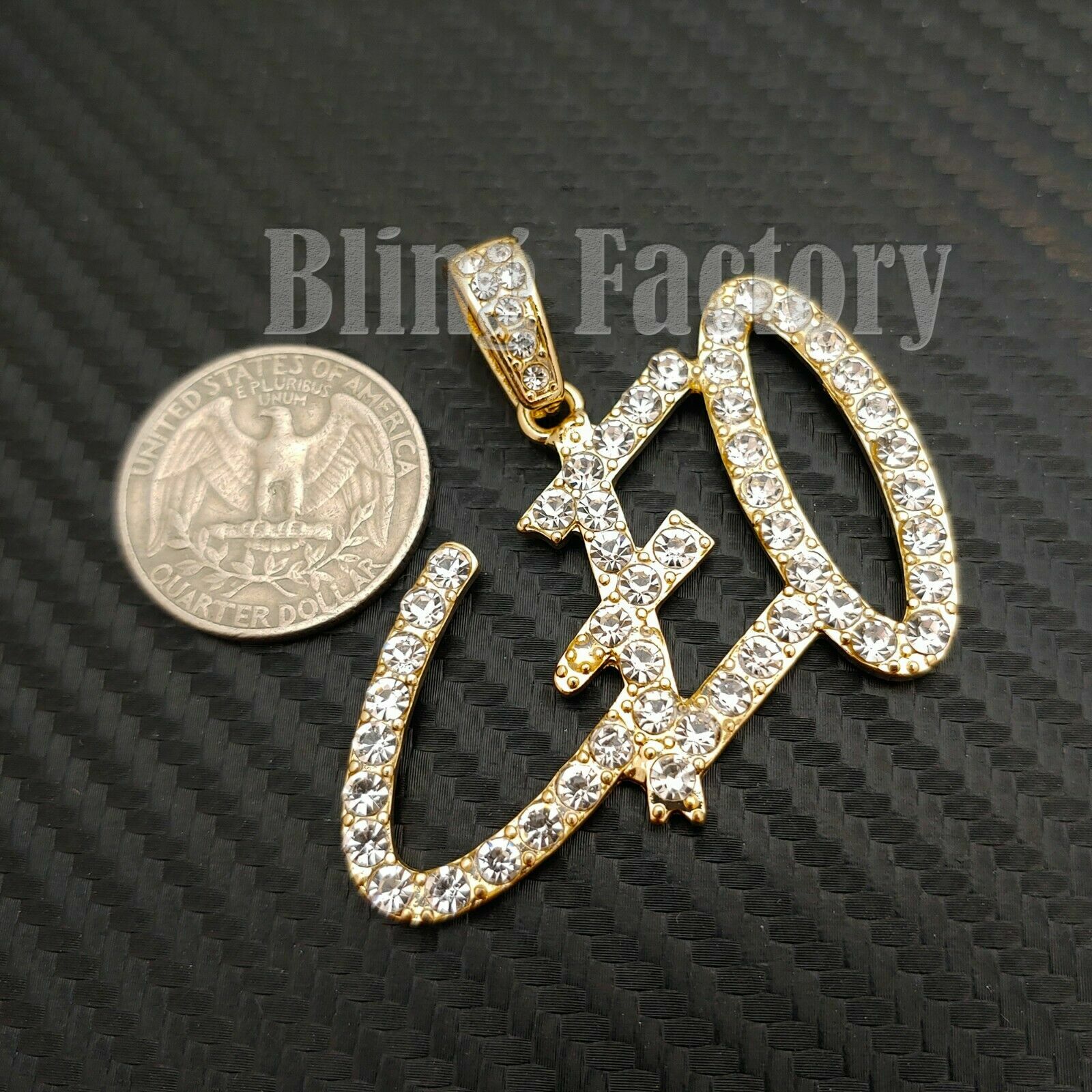 ICED HIP HOP CEO PENDANT & 11mm 18" 20" CUBAN CHOKER CHAIN BLING ...