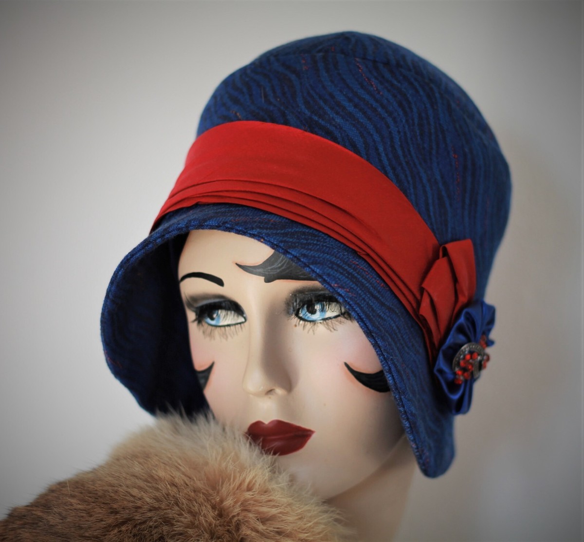 Beaded Flapper Style Cloche
