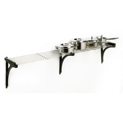 3 Foot Long Aga Inspired Stainless Steel Pot Rack and Pan Rack | eBay