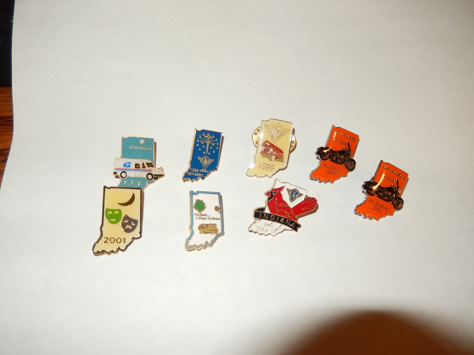Lot of 8 Vintage Indiana USPS POSTAL Lapel Pins NAPUS | eBay