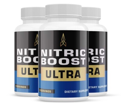 (3 Pack) Nitric Boost Ultra For Men ED Organic Supplement Reviews (180 ...