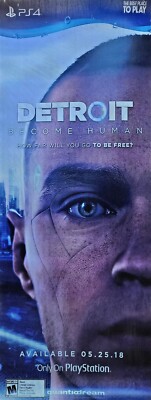 Sony PS4 Quantic Dream DETROIT BECOME HUMAN mesh store window banner ...