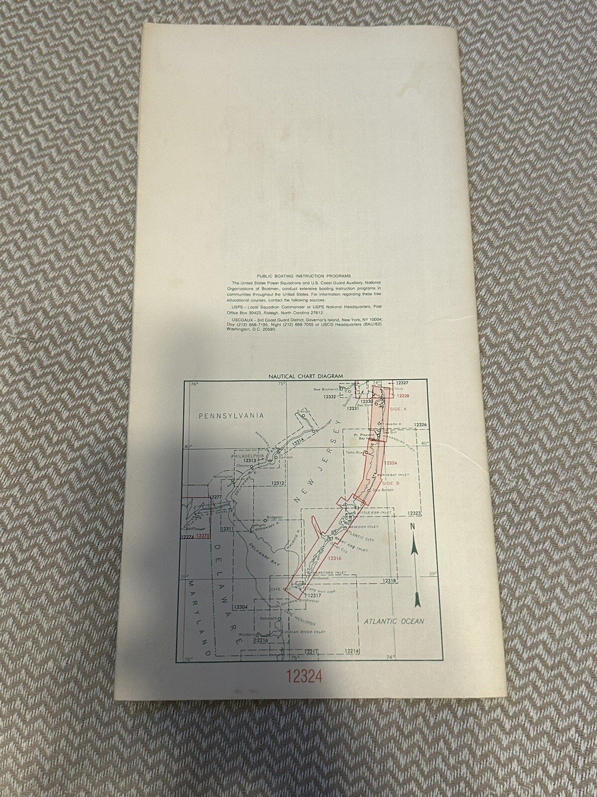 NOAA Chart SANY HOOK / LITTLE EGG HARBOR Nautical Chart #12324-Edition ...