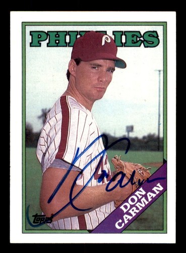 1988 Topps Baseball #415 Don Carman Signed Auto Autograph (no COA) | eBay