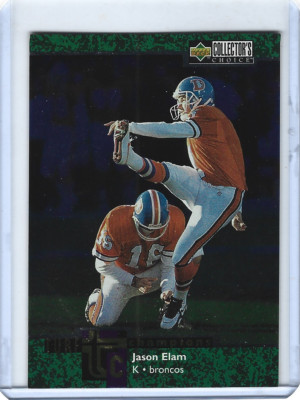 1997 Upper Deck Collector's Choice Jason Elam Turf Champion Insert 🏈 ...