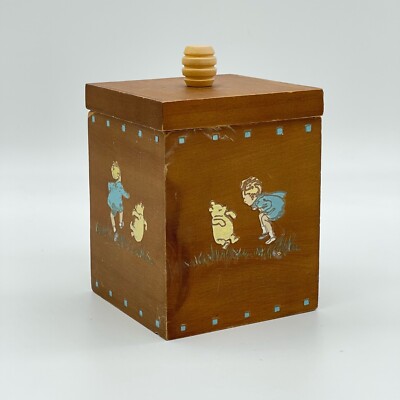 Vintage Disney Classic Winnie The Pooh Charpente Wooden Box | eBay