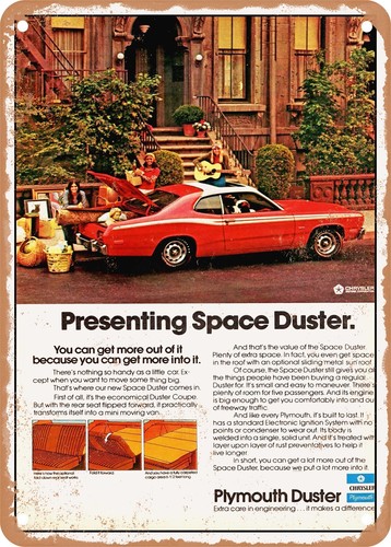 METAL SIGN - 1973 Plymouth Space Duster Vintage Ad | eBay