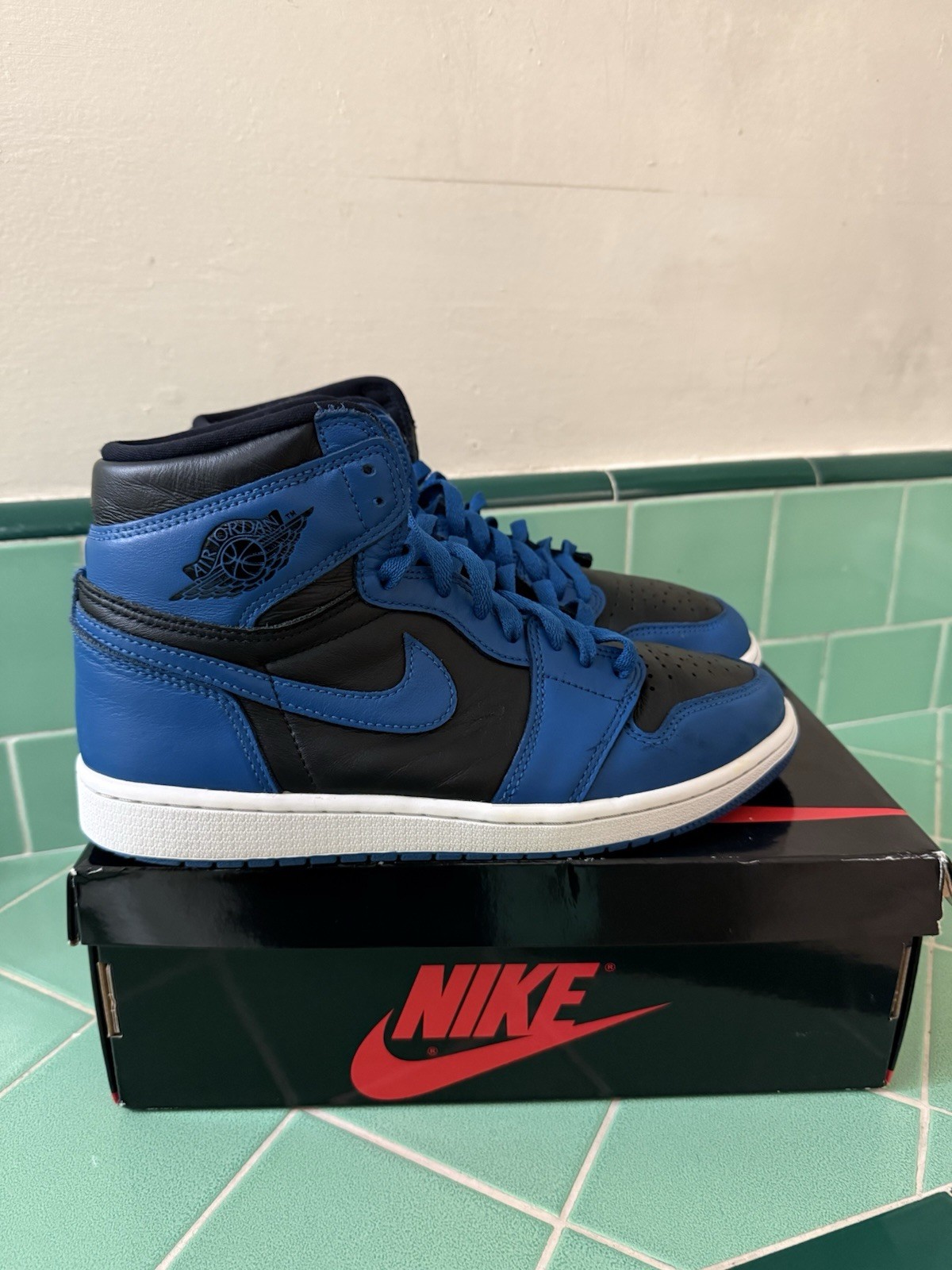 Nike Air Jordan 1 Men's Size 9 Dark Marina Blue 195866171619| eBay