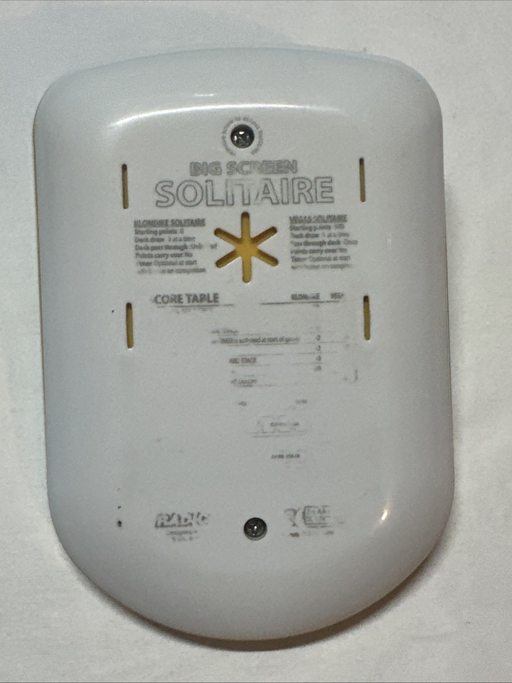Radica Big Screen Solitaire Electronic Handheld Game 2008 Lighted | eBay