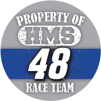 NASCAR #48 Jimmie Johnson 4" Round "Property Of" Race Team Magnet-New ...