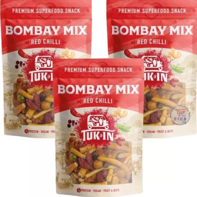 Tuk In Bombay Red Chilli Trail Mix Pack 9x40g Full Case Free Postage ...