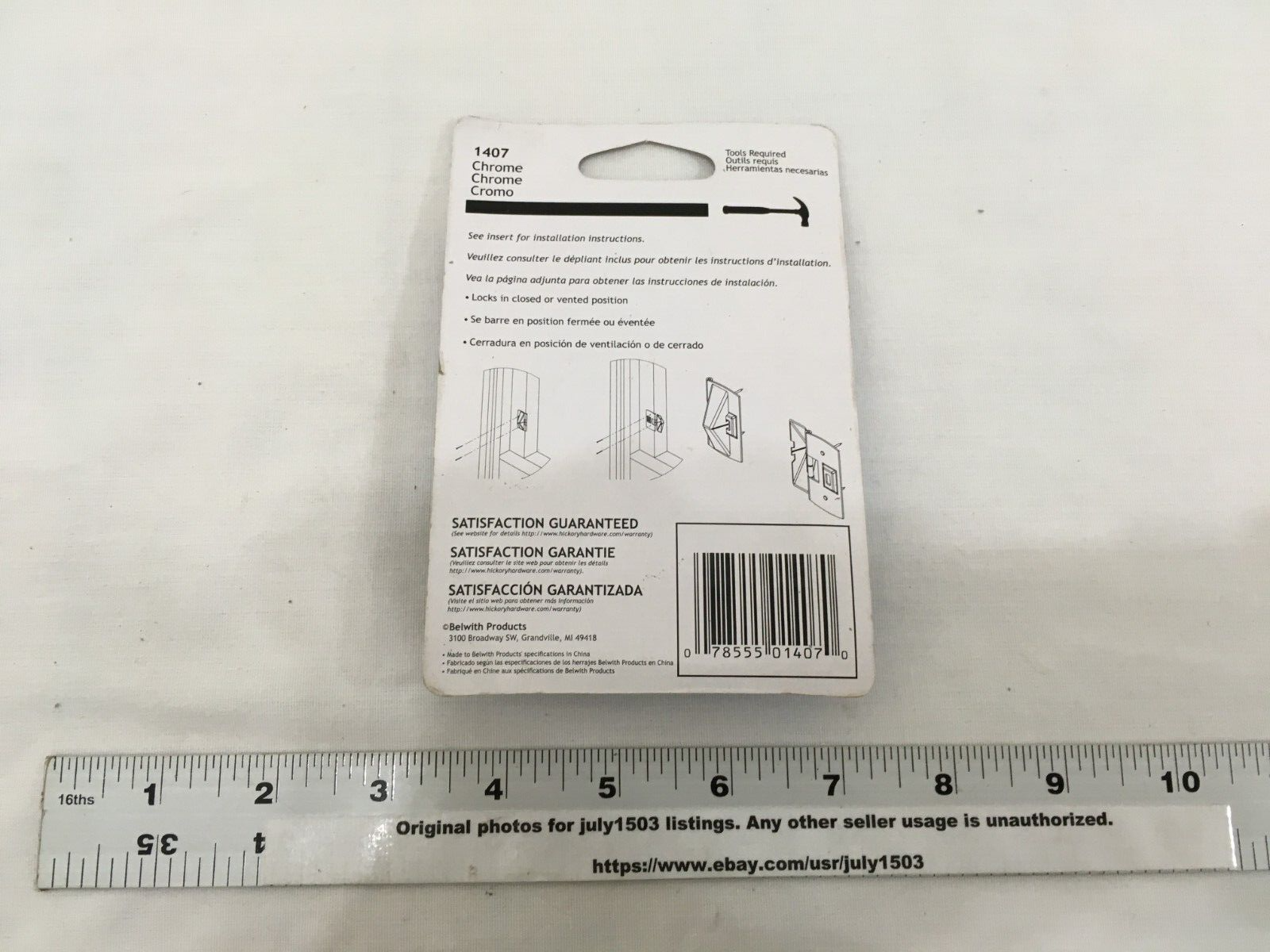 (1) NEW First Watch Window Vent Lock - CHROME - 1407 | eBay