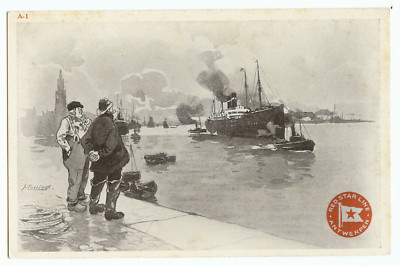 VINTAGE RED STAR LINE ANTWERPEN POSTCARD UNPOSTED | eBay
