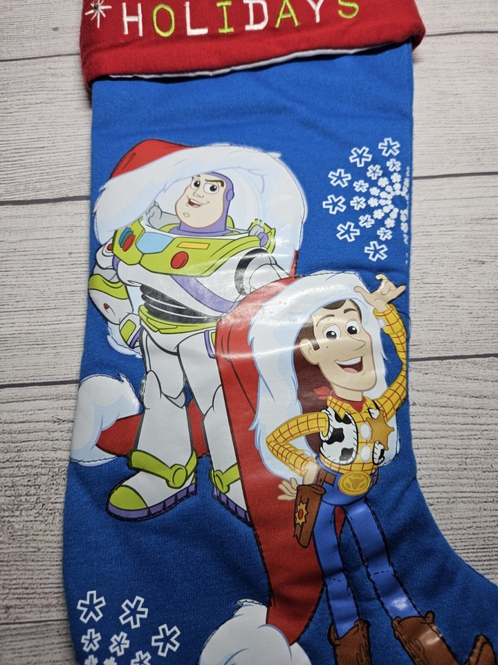 Disney's Pixar TOY STORY Woody & Buzz 19" Happy Holidays Christmas ...