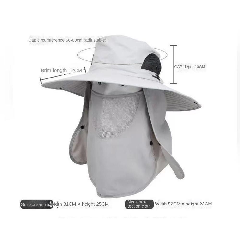 Sun Cap Sun Caps Full Face Cover Anti UV Hiking Hat Summer Hat Women ...