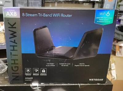 NETGEAR 8-Stream Tri-Band wifi Router AX6600 (B9) very good ...