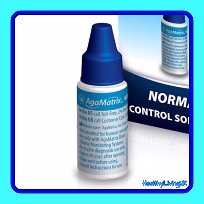 AgaMatrix Diabetic Control Solution - 6ml - For JAZZ, Amp and Presto ...