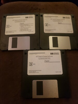 Vintage 1996 HP Deskjet Printer Software 850 Series for Windows 3.1x ...