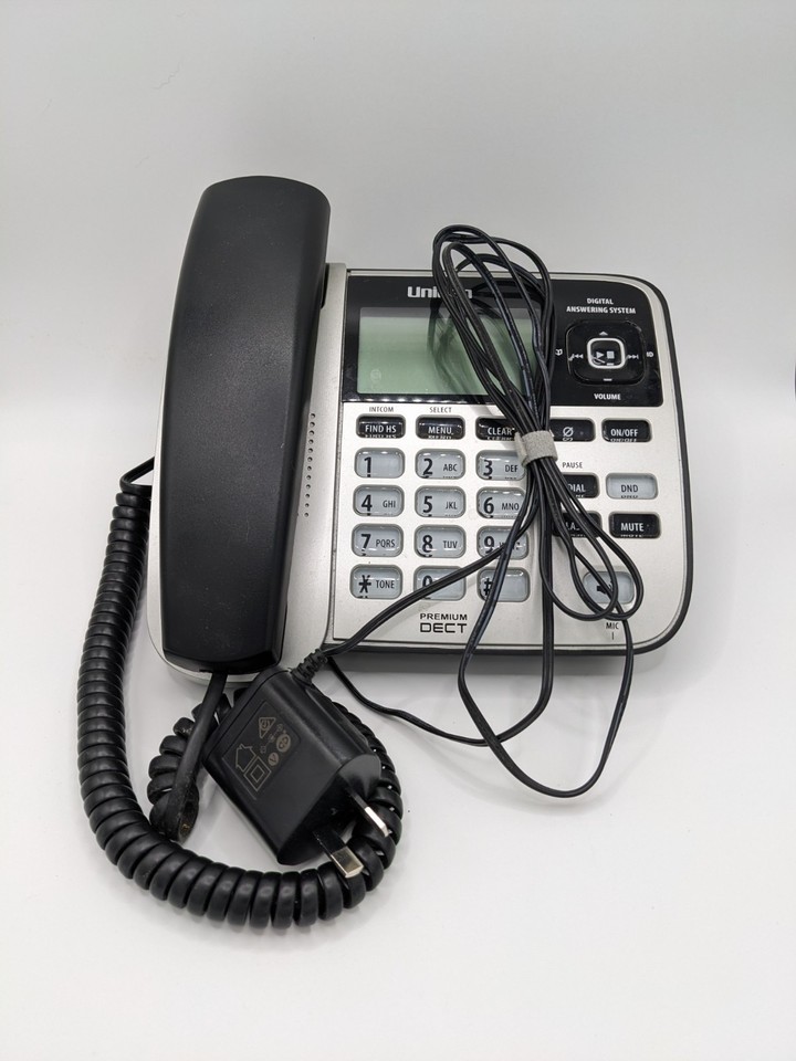 Uniden Dect 2145 Digital Answering System, Corded Phone With Answering ...