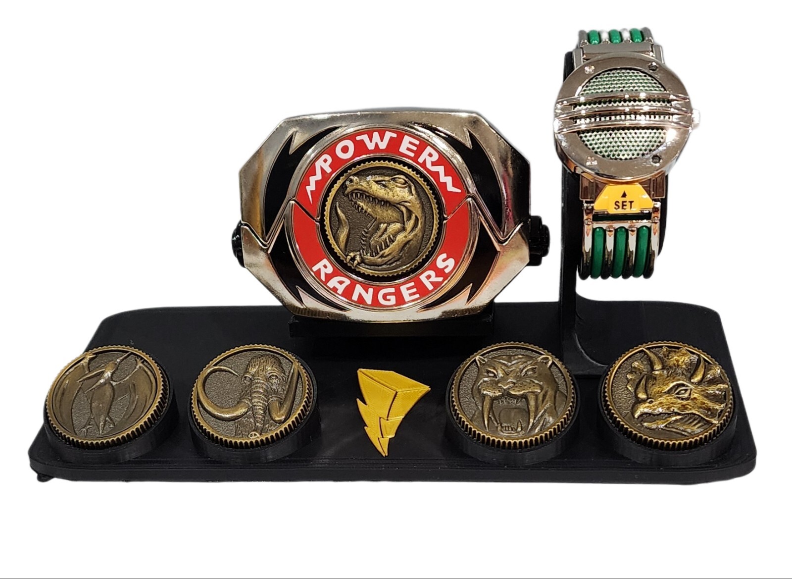 Power Ranger Legacy Morpher, coin and communicator stand 3D Printed ...