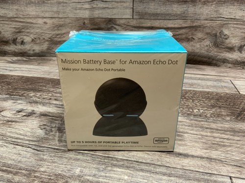 MISSION BATTERY BASE FOR AMAZON ECHO DOT (4th Gen) - MC95B BLACK - NEW SEALED 850018071673| eBay