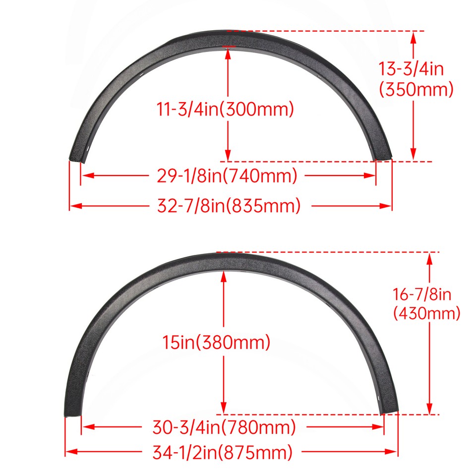 For 2015-2019 Subaru Outback Wheel Arch Molding Fender Flare Kit ...