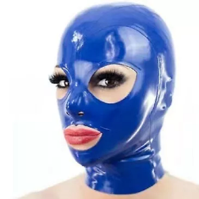 Latex Gummi Hood Rubber Mask Fetish Sexy Headgear Cosplay Club Wear ...