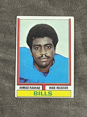 1974 Topps Football Ahmad Rashad #105 EX-NM Rookie RC Buffalo Bills | eBay