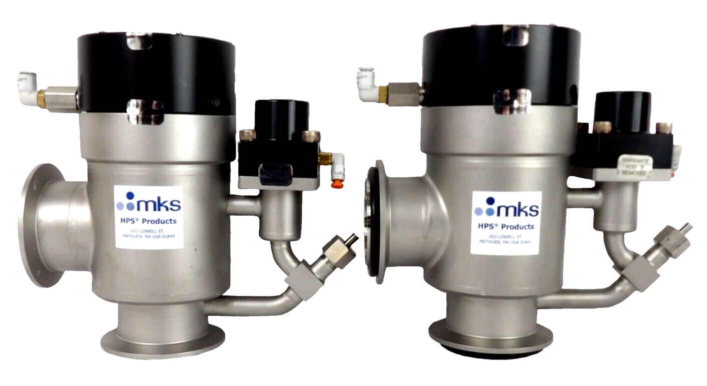 MKS Instruments 100016558 Pneumatic Angle Valve Reseller Lot of 2 ...