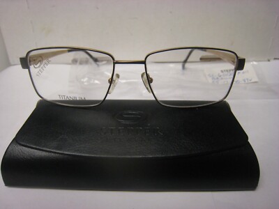 Stepper Titanium Eyeglass Frame SI60125 F011 55-17-140-37v BROWN With ...