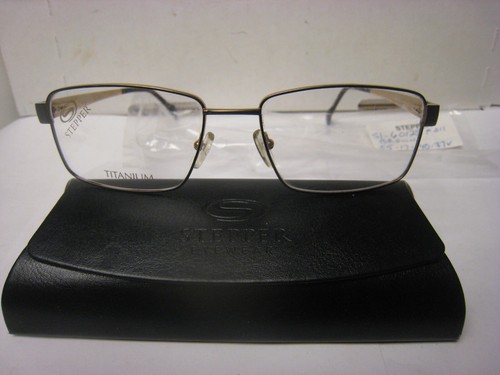Stepper Titanium Eyeglass Frame SI60125 F011 55-17-140-37v BROWN With ...