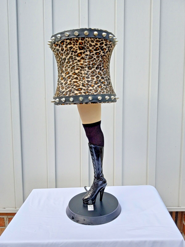 vintage unique novelty lamp leopard shade leg design | eBay