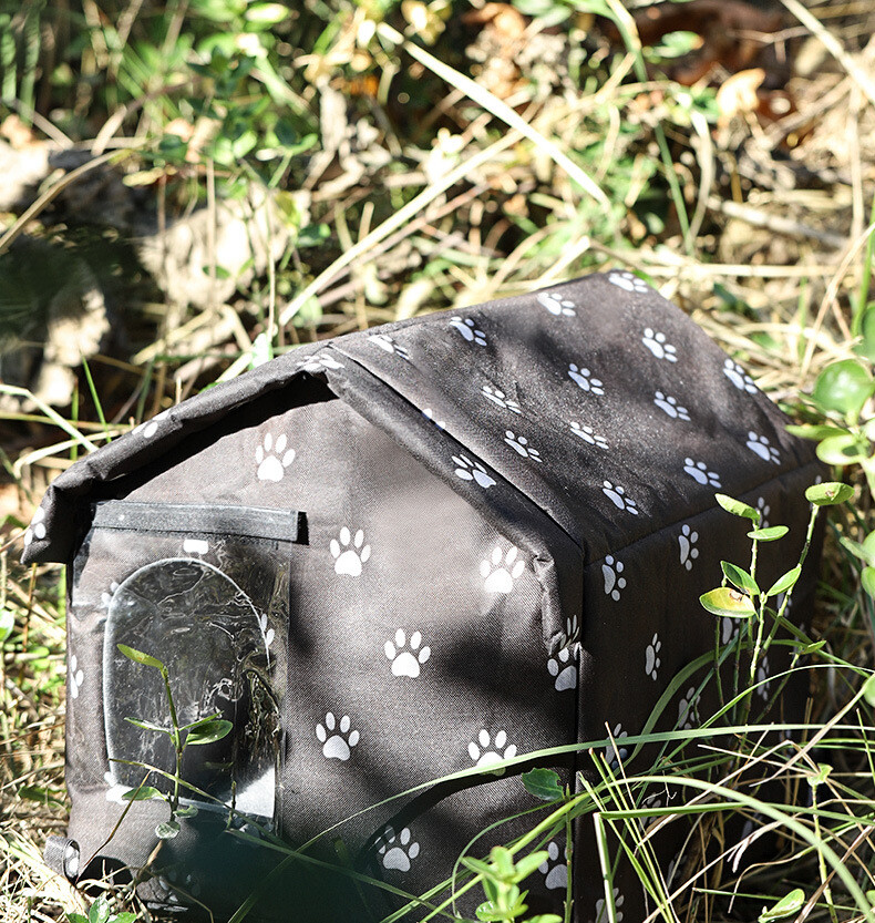 Comfy Cat House Insulated Outdoor Shelter For Stray Cats Winter Warm ...