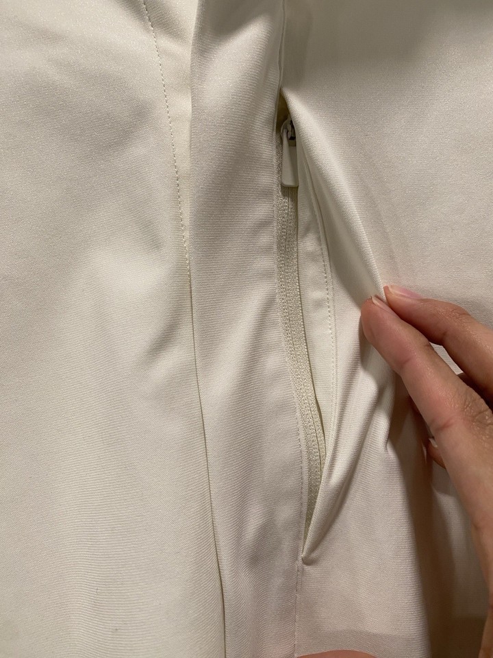 Nike 24.7 Perfect Stretch Light Bone Snap Down Shirt Mens Sz M HQ6958 ...