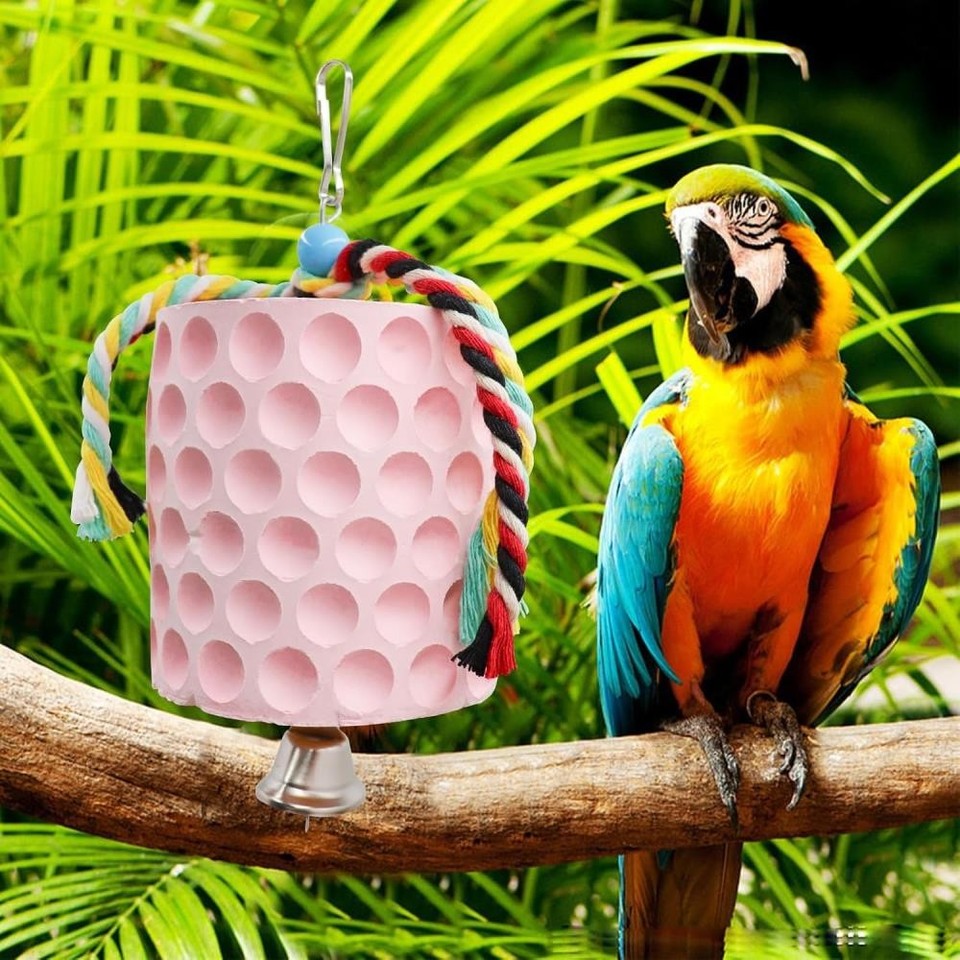 Extra Large Bird Chewing Toy, Parrot Beak Grinding Calcium Stone with ...