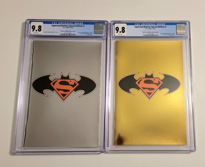 Superman /Batman Special Edition 1 CGC 9.8 BTC Silver AND Gold Foil ...