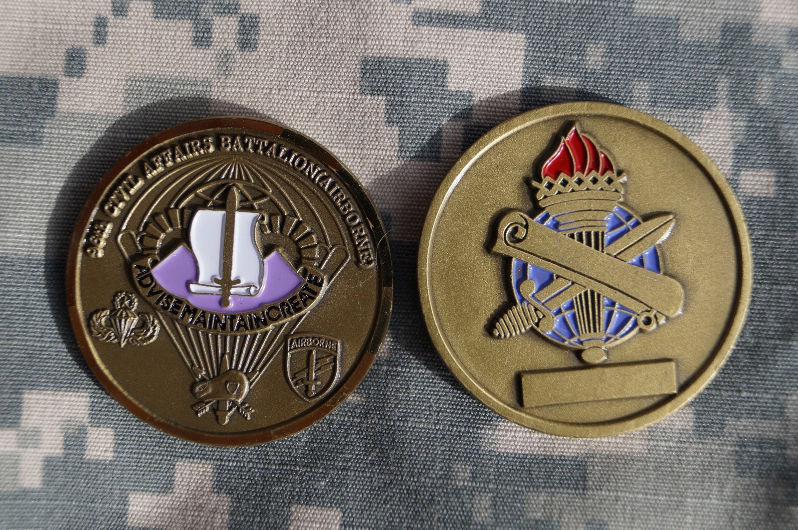 UNIQUE US Army 96th Civil Affairs Battalion Airborne Ft Bragg NC ...