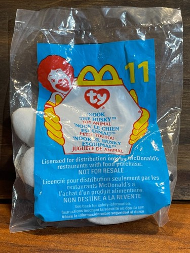 Nook The Husky TY Beanie Babies #11 1999 McDonalds Happy Meal Toy ...