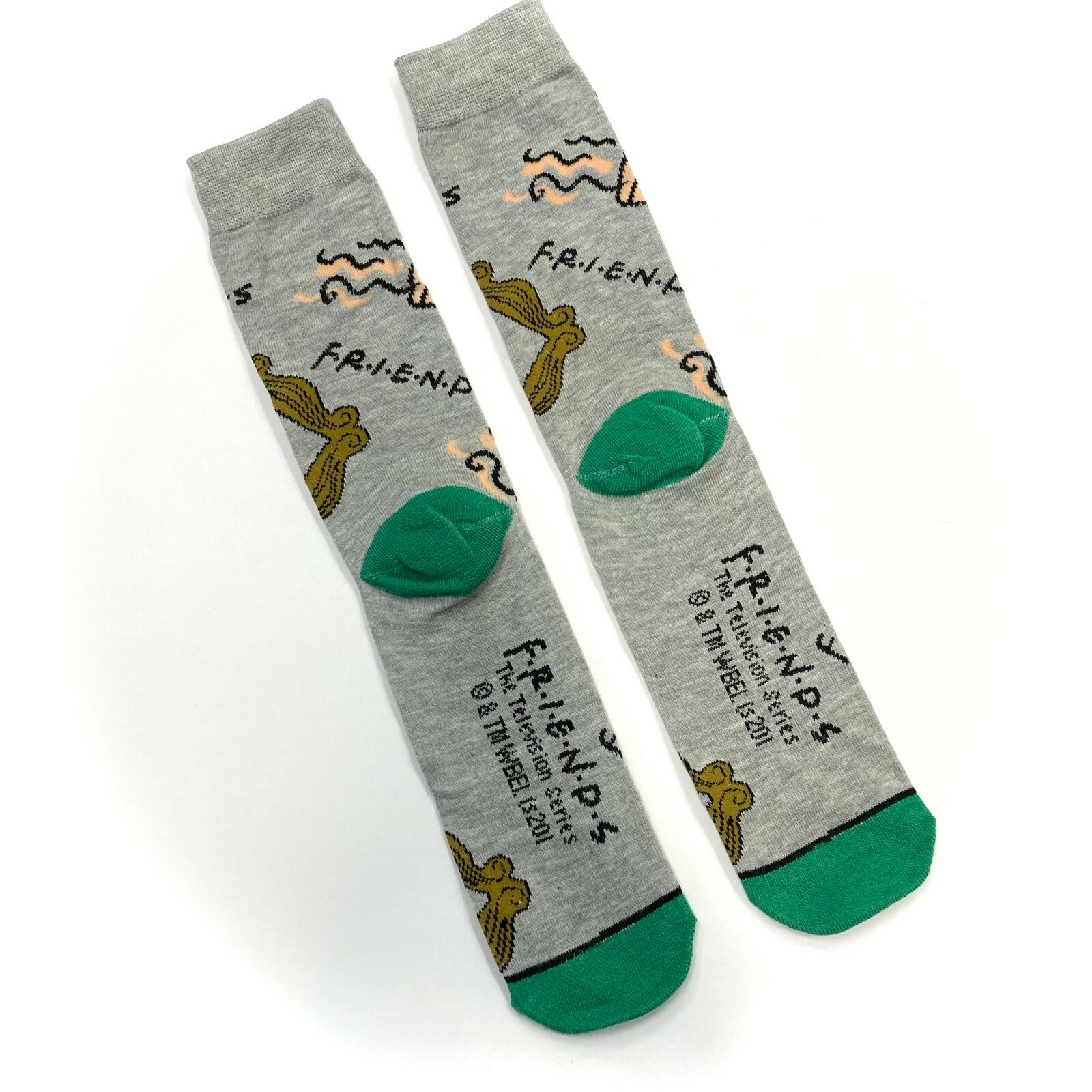 FRIENDS TV SHOW SOCKS gray green retro 90s coffee cup picture frame ...