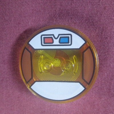 E Lego Dimension Trans-Yellow Disk 4 x 4 x 2/3 Gremlins Gizmo 71256 ...