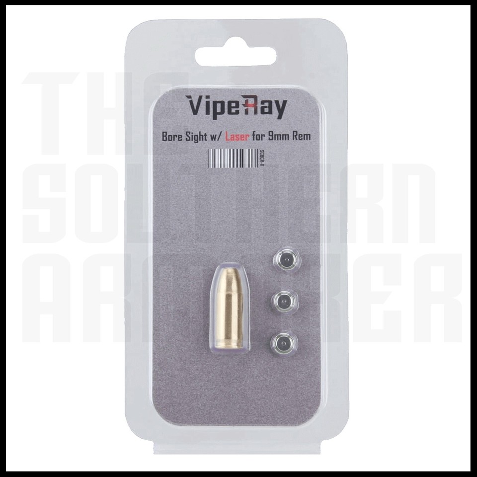 CAL 9mm RED LASER BORE SIGHT BRASS CARTRIDGE BULLET SHAP BORESIGHTER ...