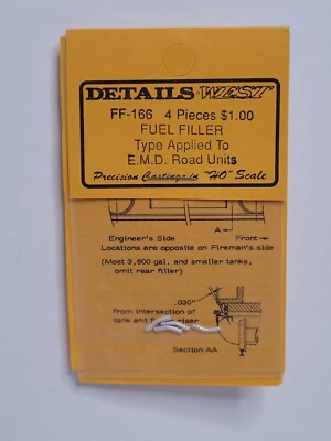 Details West Ho Scale Fuel Filler #FF-166 | eBay