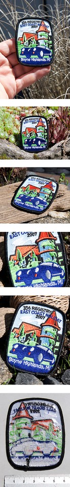 VINTAGE AUTOMOBILE CLUB PATCH / BADGE # PORSCHE 356 REGISTRY BOYNE ...