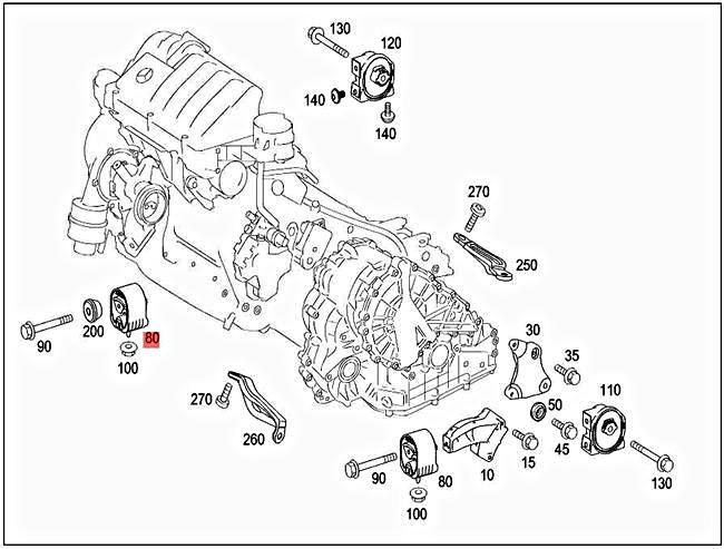 Genuine MERCEDES W169 W245 A-CLASS B-CLASS Engine mount 1692401417 | eBay