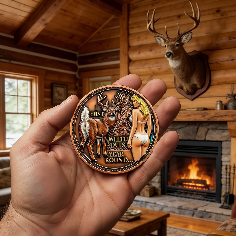 HUNT WHITE TAILS YEAR ROUND Commemorative coin | eBay